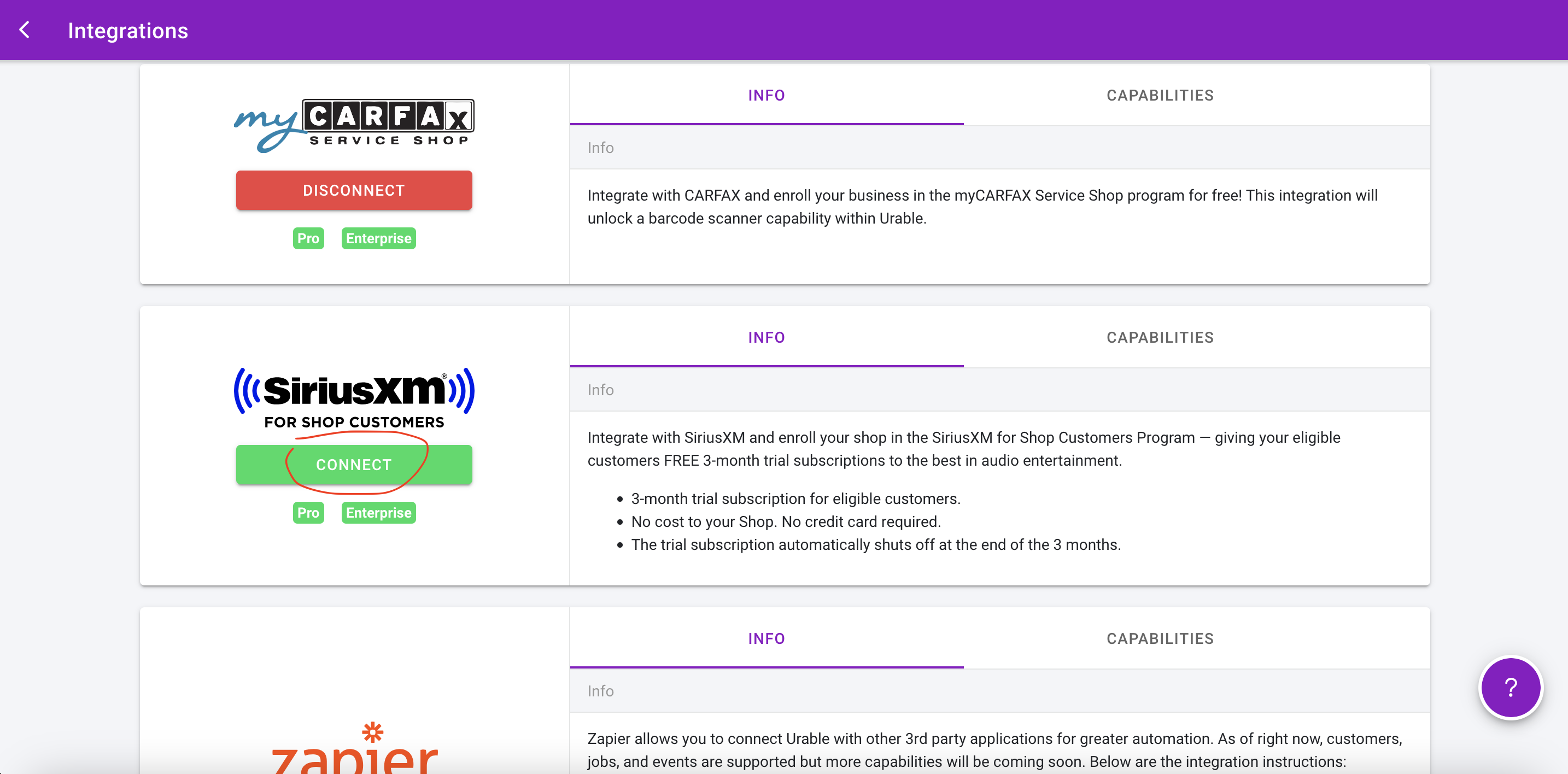 SiriusXM For Shops | Urable Instructions
